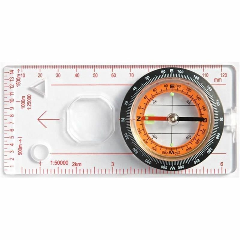 Portable Compass With Ruler Scale For Scout Hiking Camping Boating ...